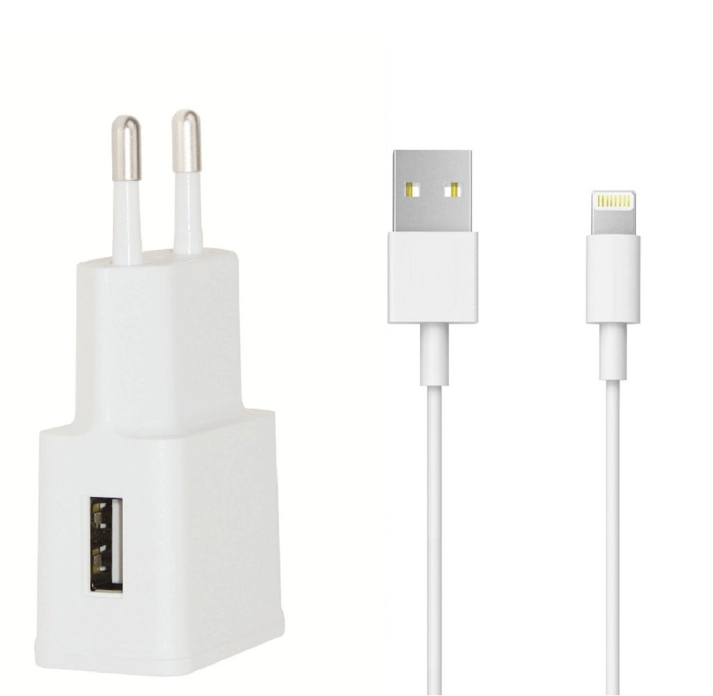 Ładowarka sieciowa WINNER GROUP, 2.1 A, USB + Kabel iPhone 5 - Winner ...