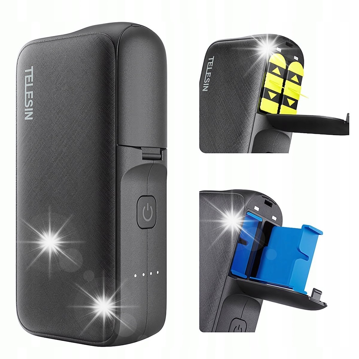 ŁADOWARKA USB + POWERBANK 10 000mAh do GOPRO HERO 12 11 10 9 8 7 6 5 ...