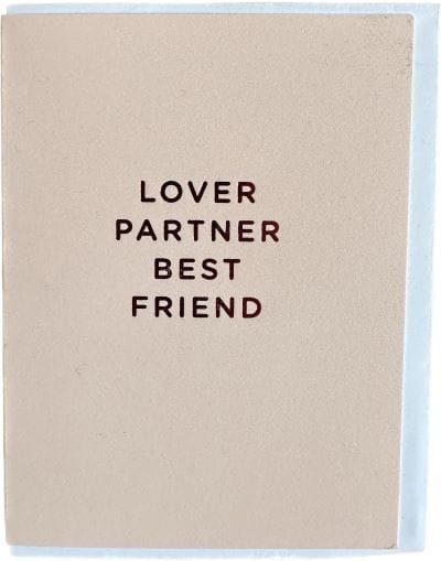 Lagomdesign- Kartka 'Lover Partner Best Friend' - Inna marka | Sklep ...