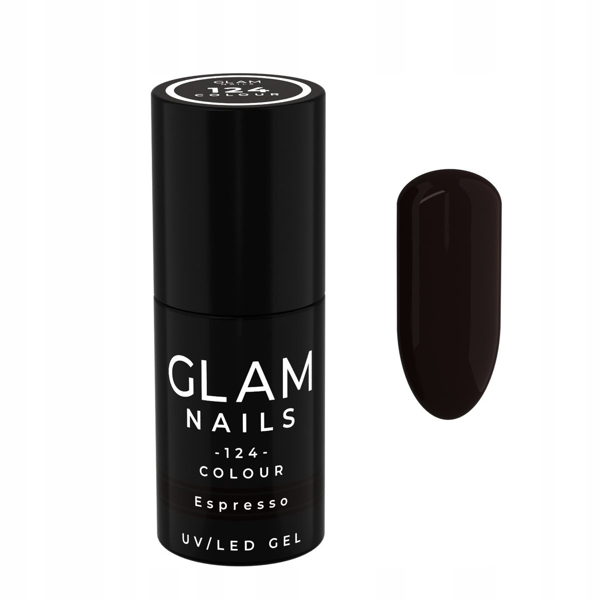 Lakier hybrydowy Glam Nails 124 Espresso 6ml | Sklep EMPIK.COM