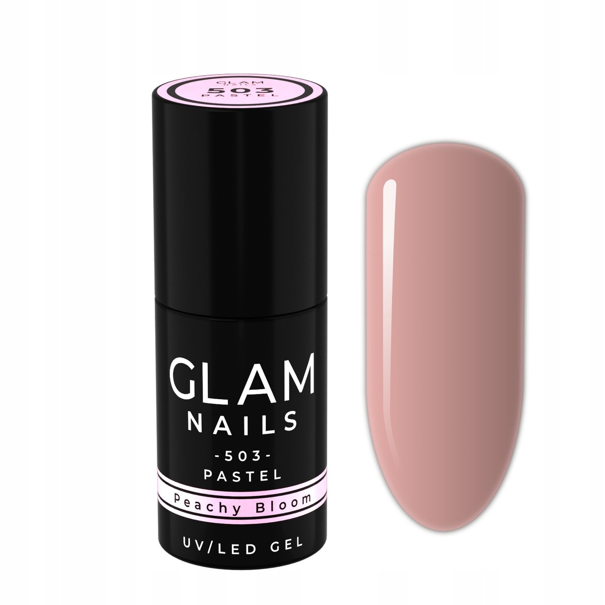 Lakier hybrydowy Glam Nails 503 Peachy Bloom 6ml | Sklep EMPIK.COM