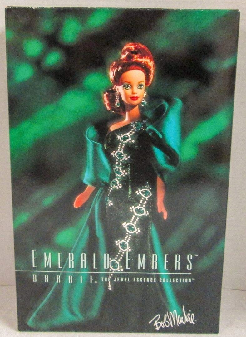 Lalka Barbie Emerald Embers z kolekcji Jewel Essence autorstwa Boba ...