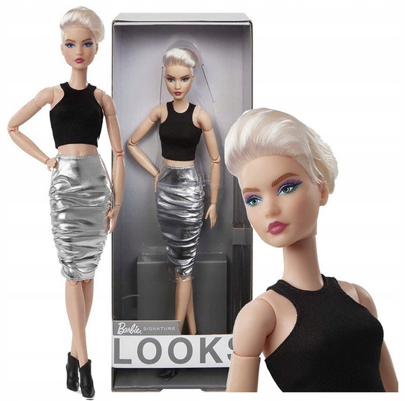 LALKA BARBIE Signature Looks Doll HCB78 - Barbie | Sklep EMPIK.COM