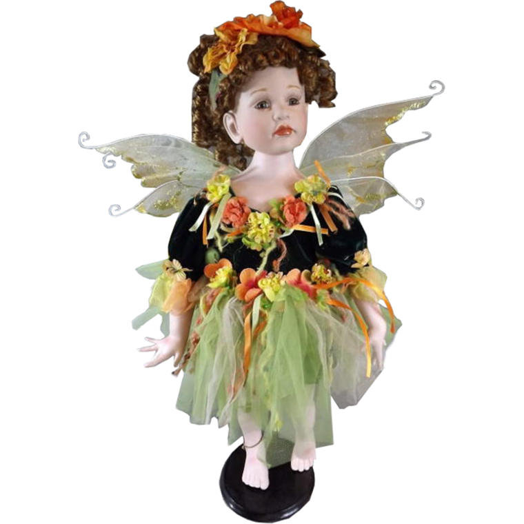 Lalka elf zielono-ruda stojąca 60 cm - Goliat | Sklep EMPIK.COM