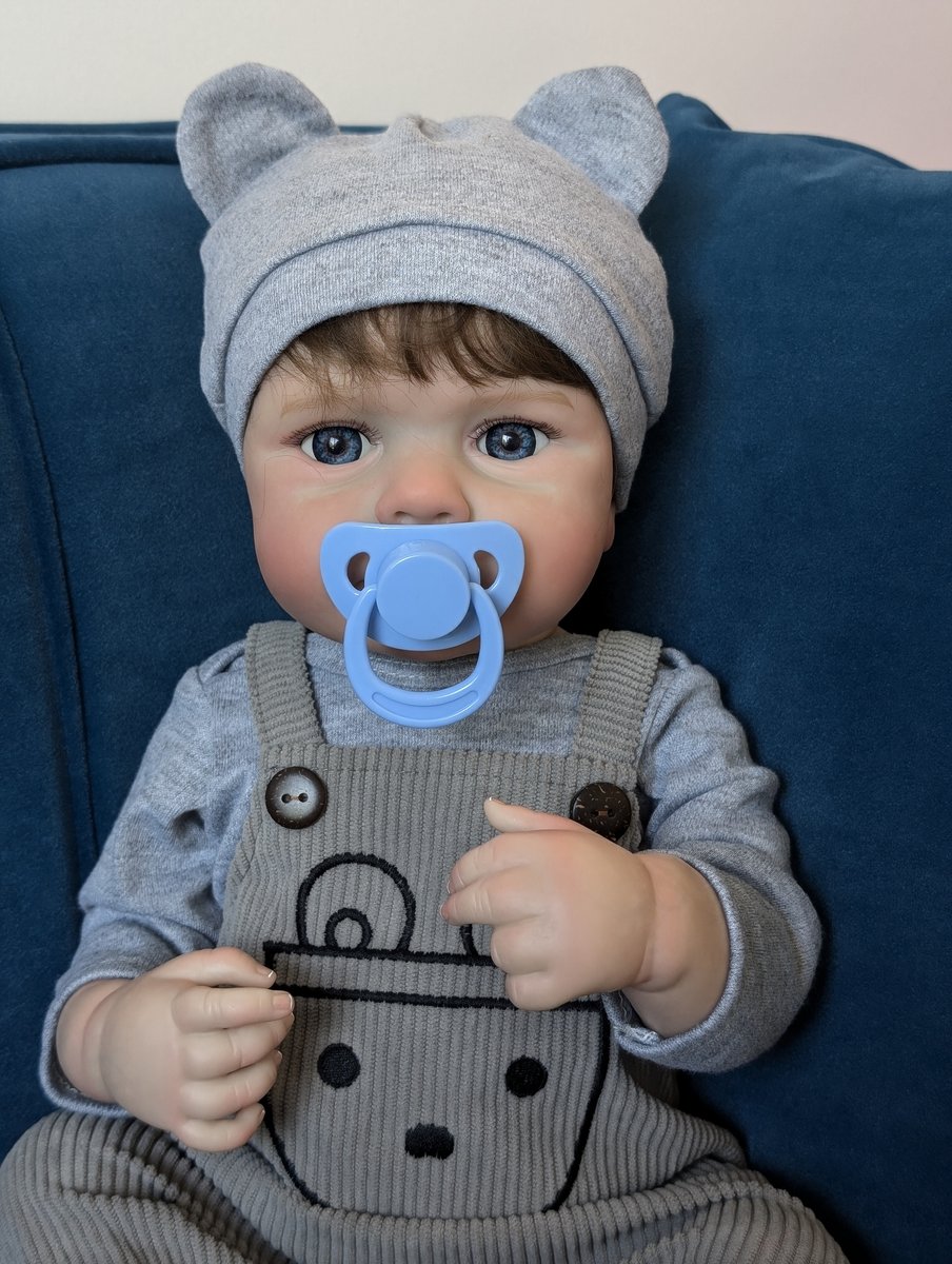 Lalka reborn bobas chłopak Antonio Lalki jak żywe dziecko baby born z akcesoriami Lalka winylowa ...