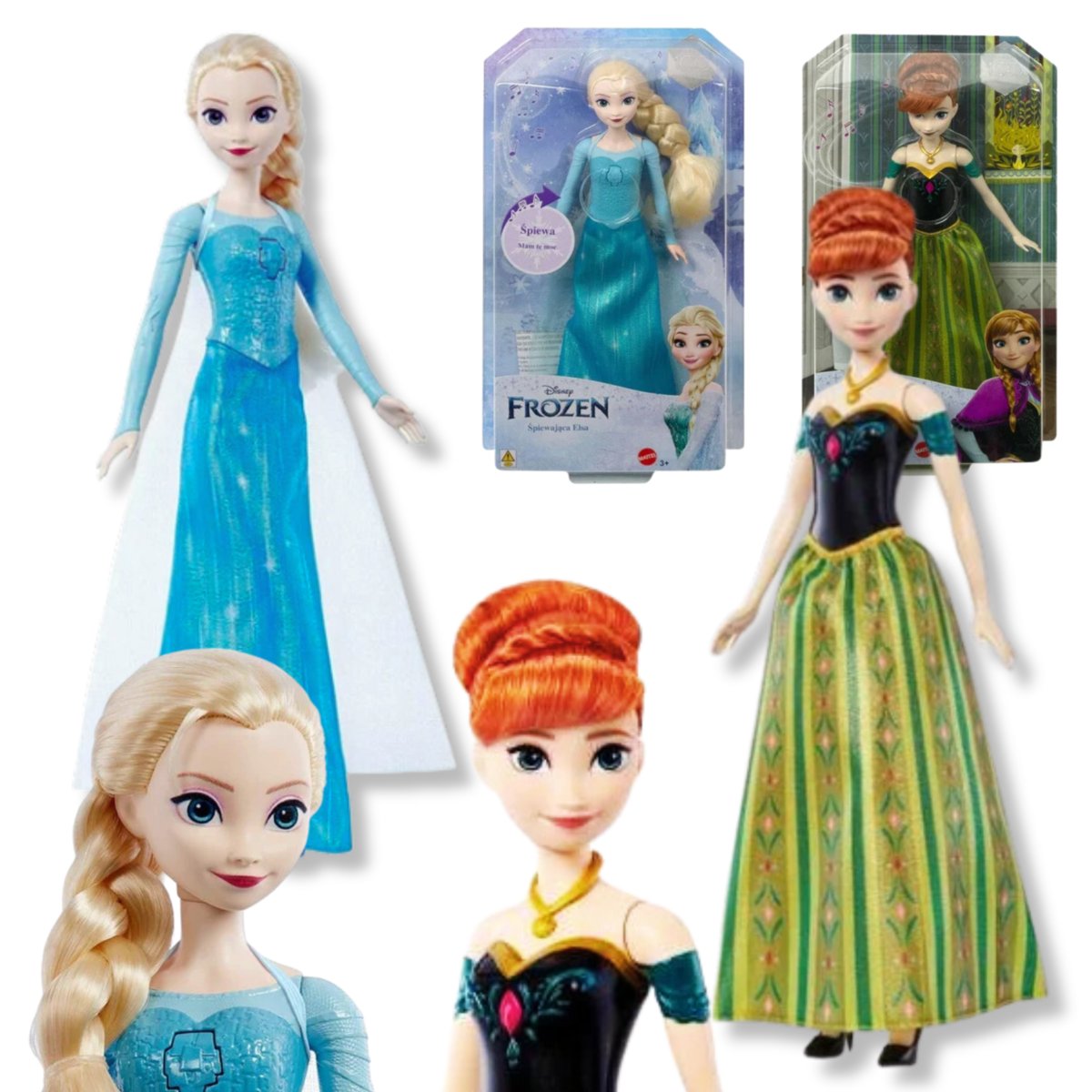 Lalki Anna i Elsa z Krainy Lodu – Śpiewające Hity Disneya - Mattel ...