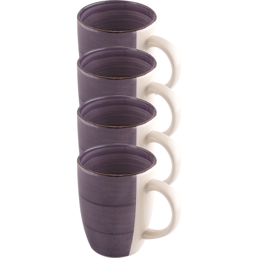 Lamart, Zestaw kubków Happy, fioletowy, 4 szt. - Lamart | Sklep EMPIK.COM