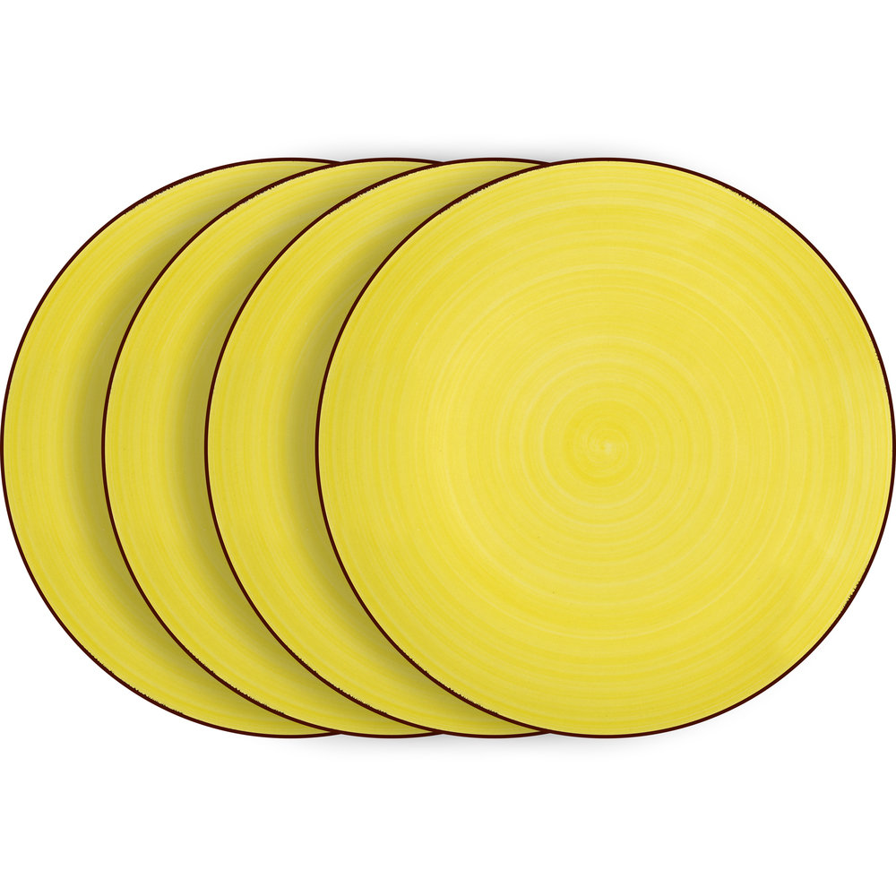 Lamart, Zestaw talerzy Happy, żółty, 4 szt. - Lamart | Sklep EMPIK.COM
