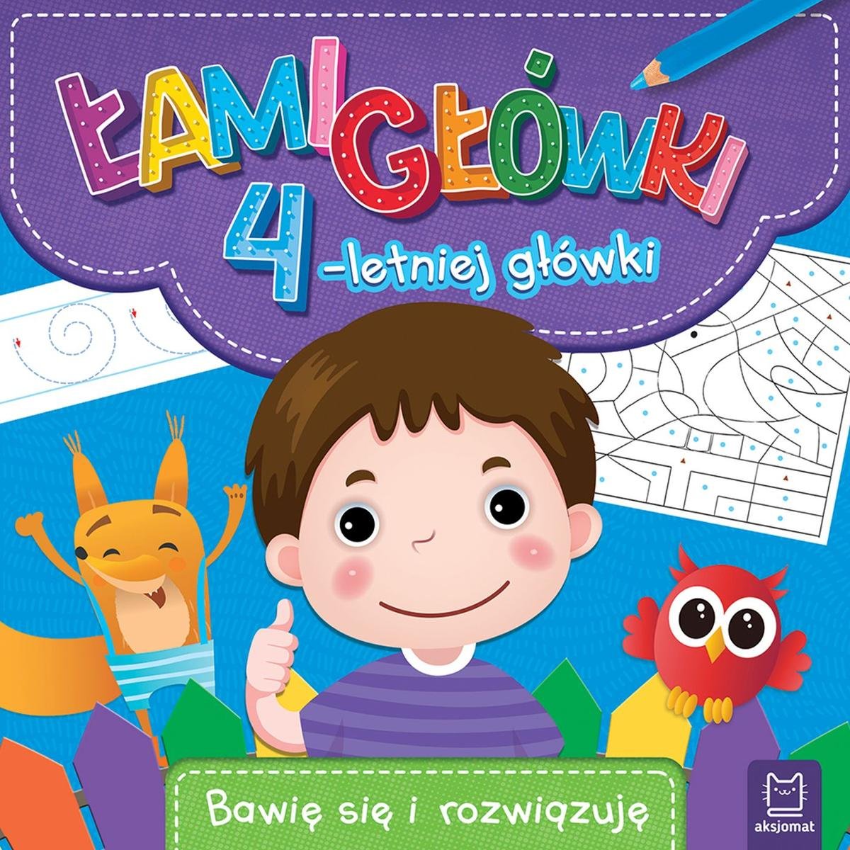Łamigłówki 4-letniej główki. Bawię się i rozwiązuję - Opracowanie zbiorowe | Książka w Empik