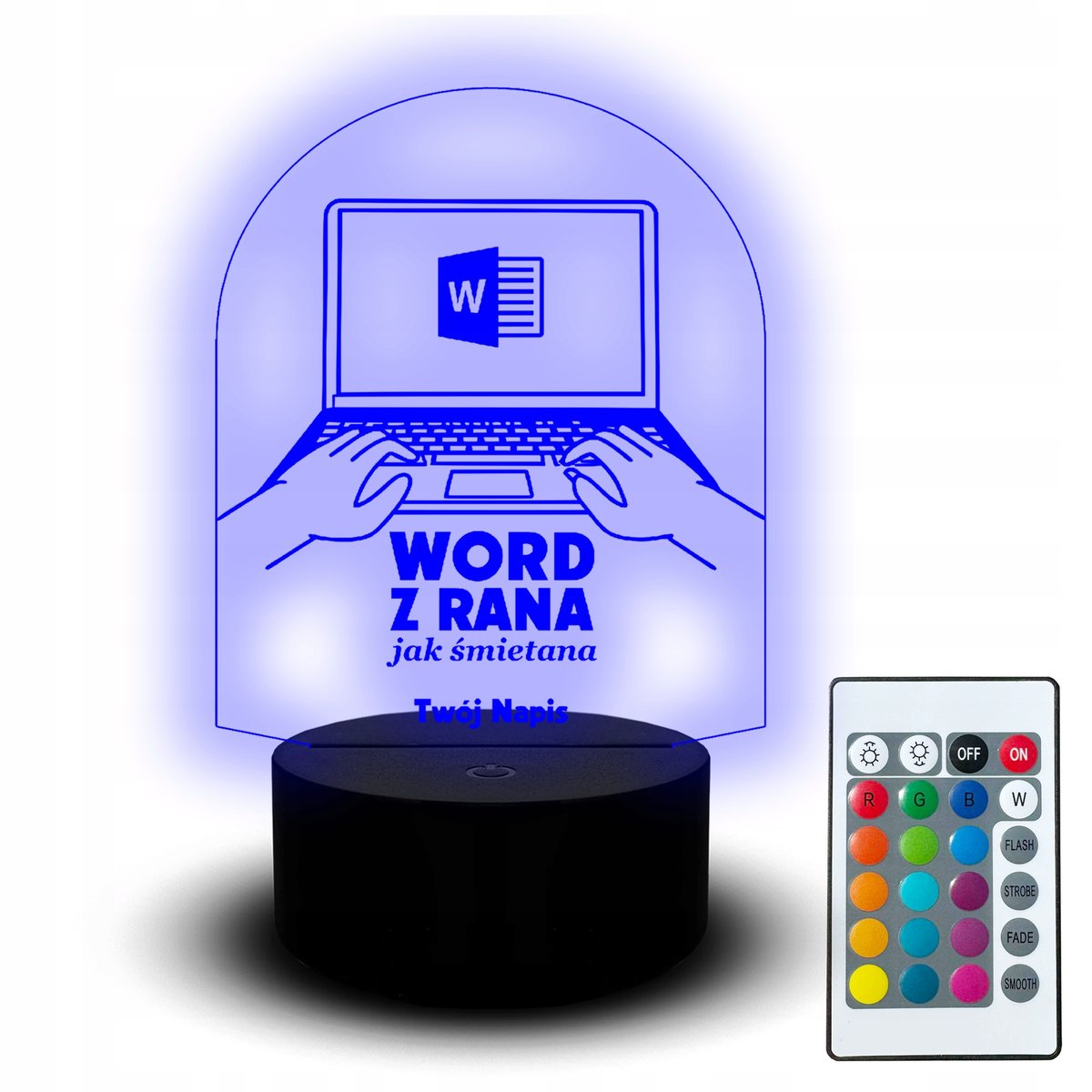 Lampa Birukowa Led Nocna na Usb Word Pakiet Office Zestaw Śmieszny Prezent - Inna marka | Sklep ...