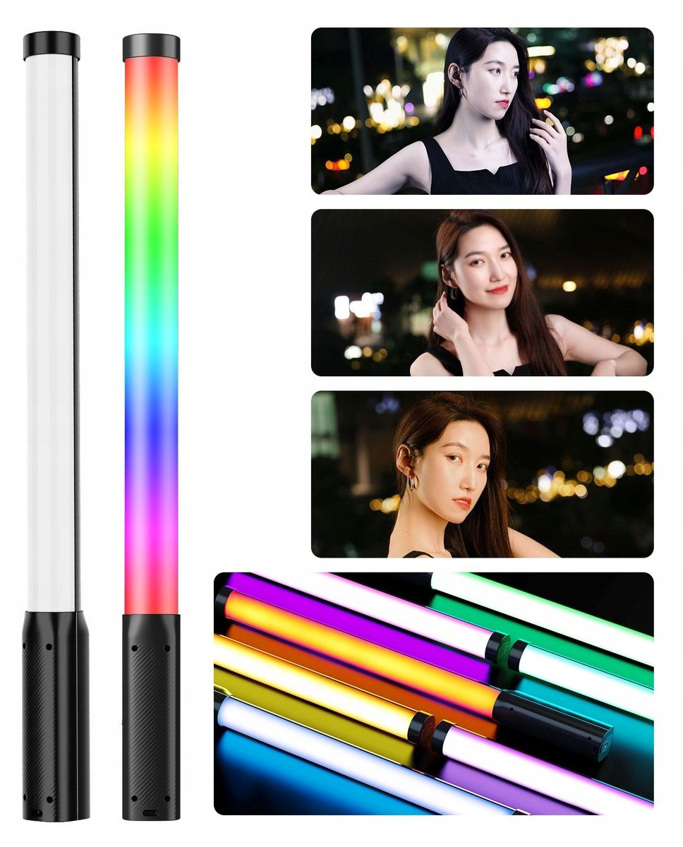 Lampa Diodowa Tuba Led Oświetlenie Miecz Świetlny Rgb 3300 Mah / Ulanzi ...