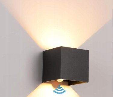 Lampa elewacyjna LED czarna KUKAK 12W - inna (Inny) | Sklep EMPIK.COM