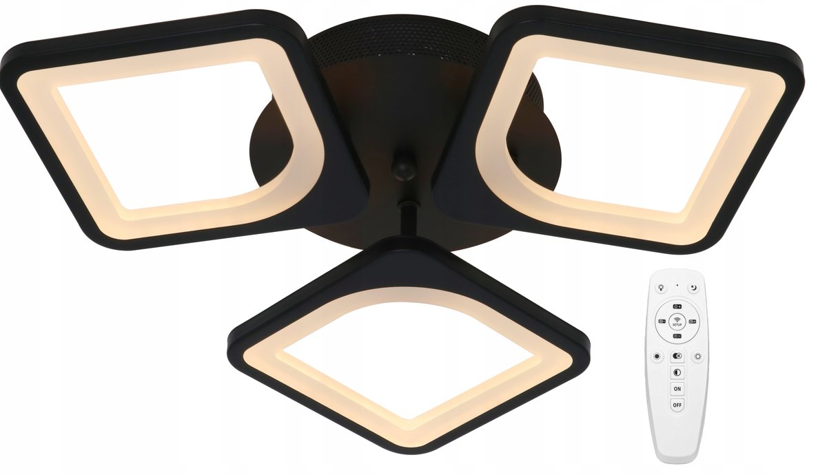 LAMPA LED KWADRAT SUFITOWA PLAFON LED + PILOT - Amper | Sklep EMPIK.COM