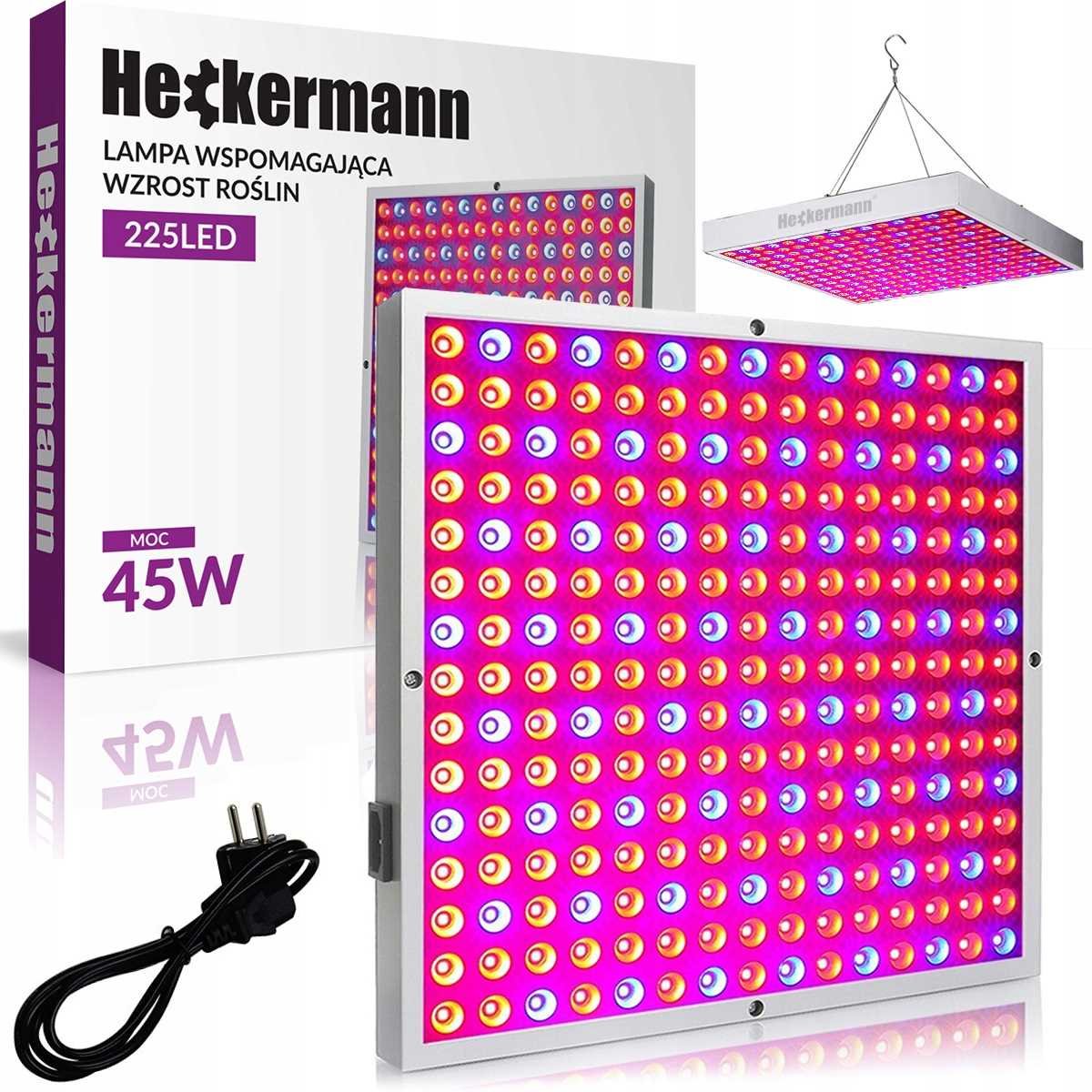 Lampa Led Plant Heckermann 45W Model 225Led Kwadrat - Heckermann ...