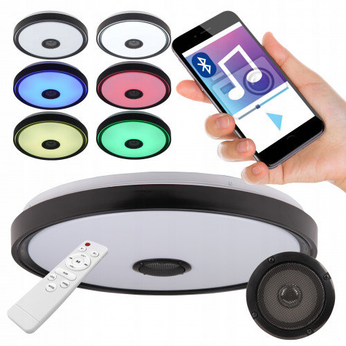 Lampa Led, Rgb, 72W, 50Cm Z Głośnikiem Bluetooth + Pilot - Inna marka ...
