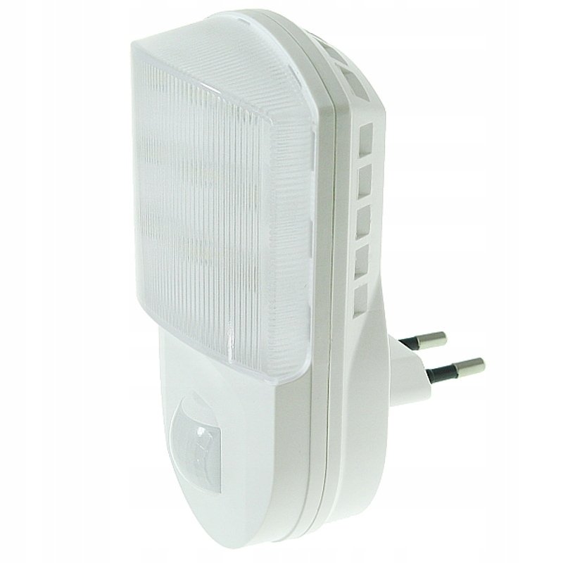 Lampa nocna led pir czujnik ruchu lampka 230v 9led do gniazdka - Nepower | Sklep EMPIK.COM