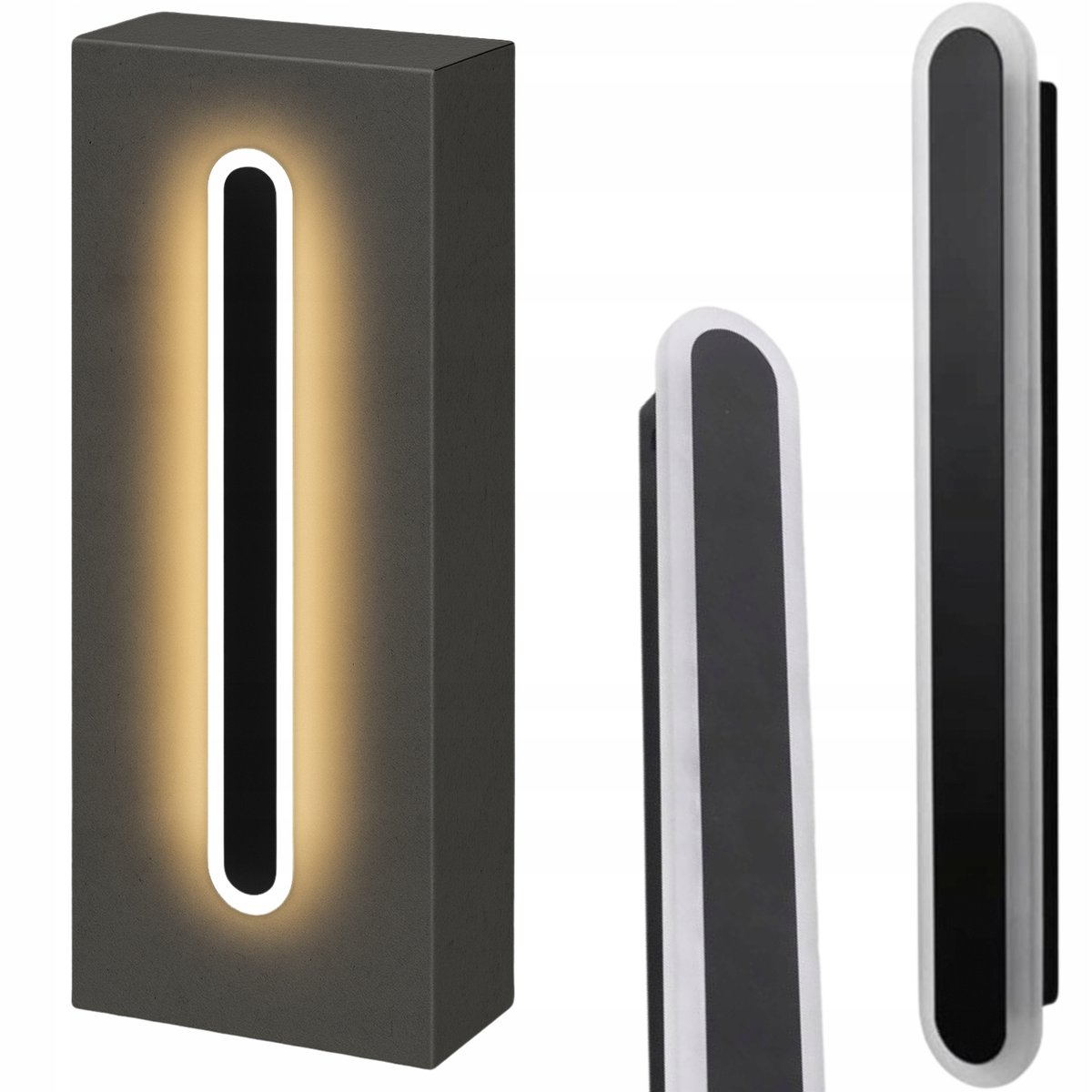 LAMPA OGRODOWA KINKIET ELEWACYJNY LED ZEWNĘTRZNY DŁUGI 1M BARWA CIEPŁA ...