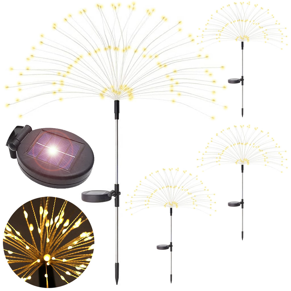 Lampa Ogrodowa Solarna Dmuchawiec 4 Sztuki - Zolta | Sklep EMPIK.COM