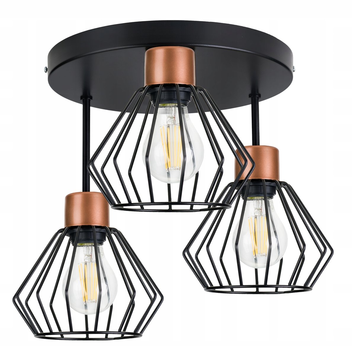 LAMPA plafon SUFITOWA ŻYRANDOL loft BRYLANT DRUT - LED-ONE | Sklep EMPIK.COM