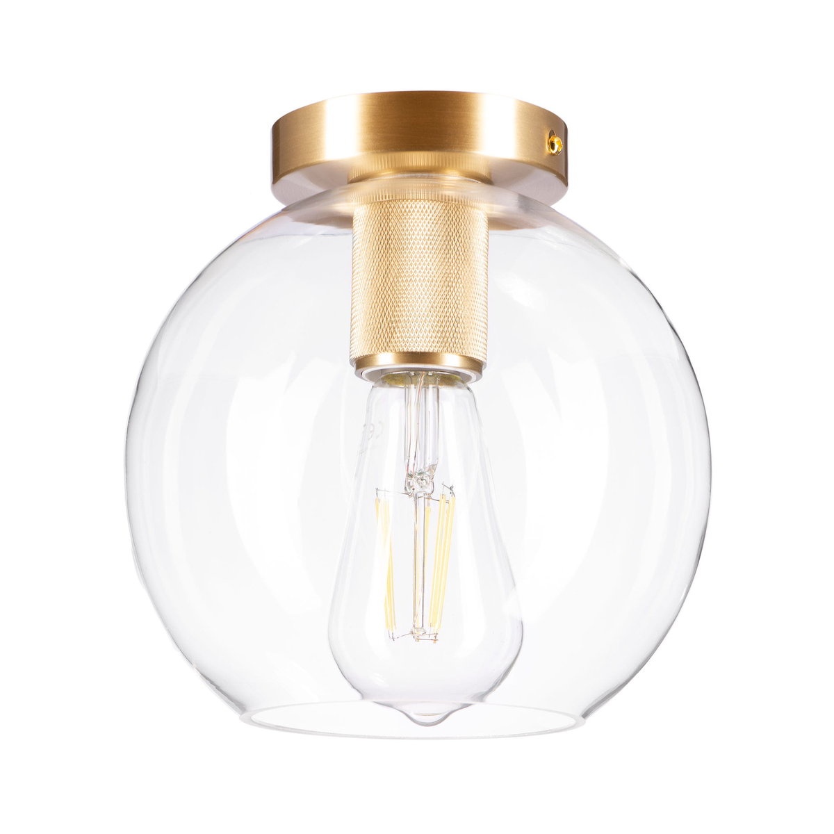 Lampa plafon szklana przezroczysta MADRID kula - Ledigo | Sklep EMPIK.COM