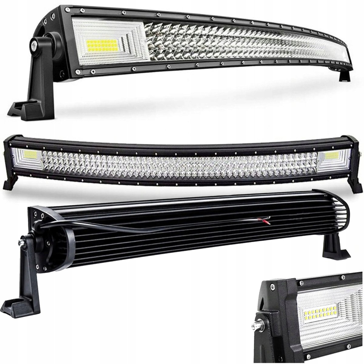 LAMPA ROBOCZA DALEKOSIĘŻNA 130 CM ŁUK 12V 24V BELKA LED BAR OFF ROAD ...