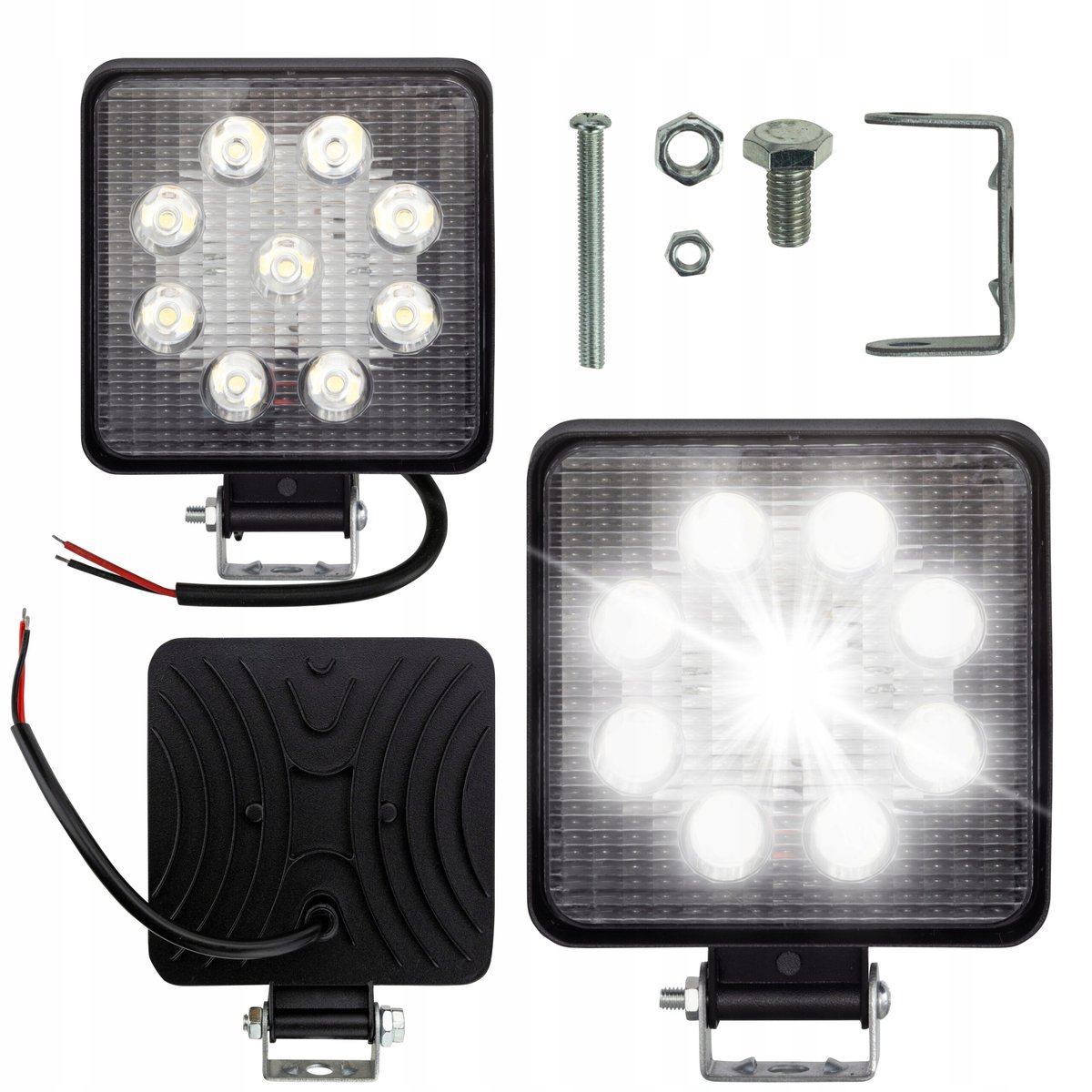 Lampa Robocza Led 9W Ledowa Halogen Szperacz Na Skuter Quad Samochod 9 ...