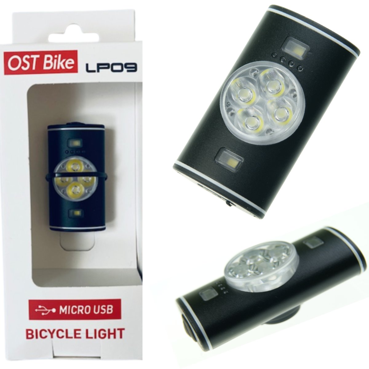 Lampa rowerowa przednia LP09 OST Bike kompaktowa 60 lumenów 34 g - OST ...