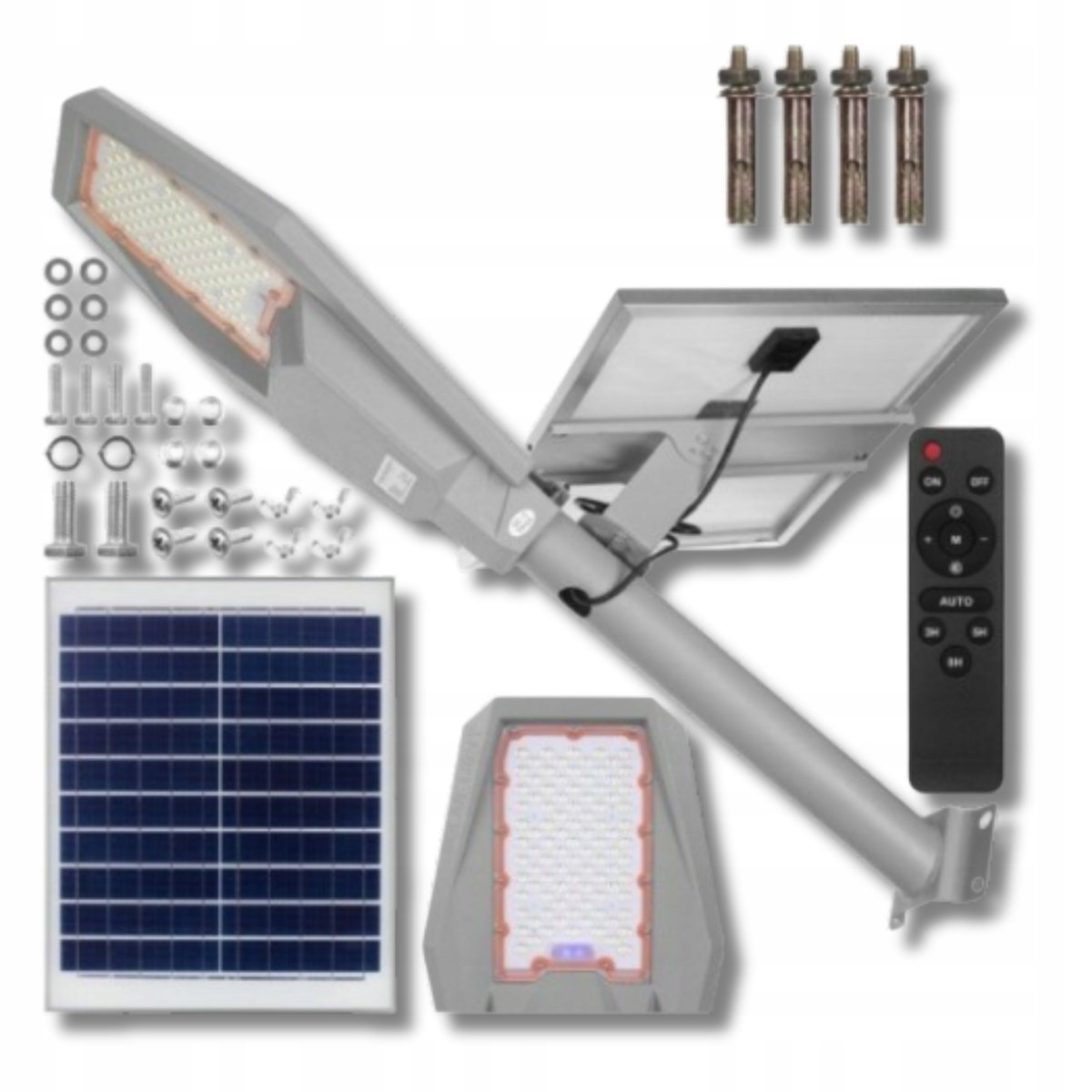 Lampa Solarna Mocna Uliczna Latarnia Panel Solarny PV Uchwyt Pilot LED 300W - Inna marka | Sklep ...