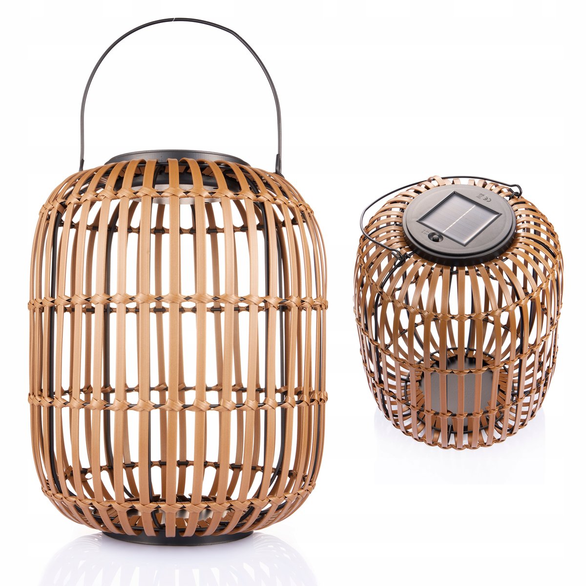 LAMPA SOLARNA OGRODOWA LED LAMPION Solarny Lampa RATANOWA IP44 - Focla ...