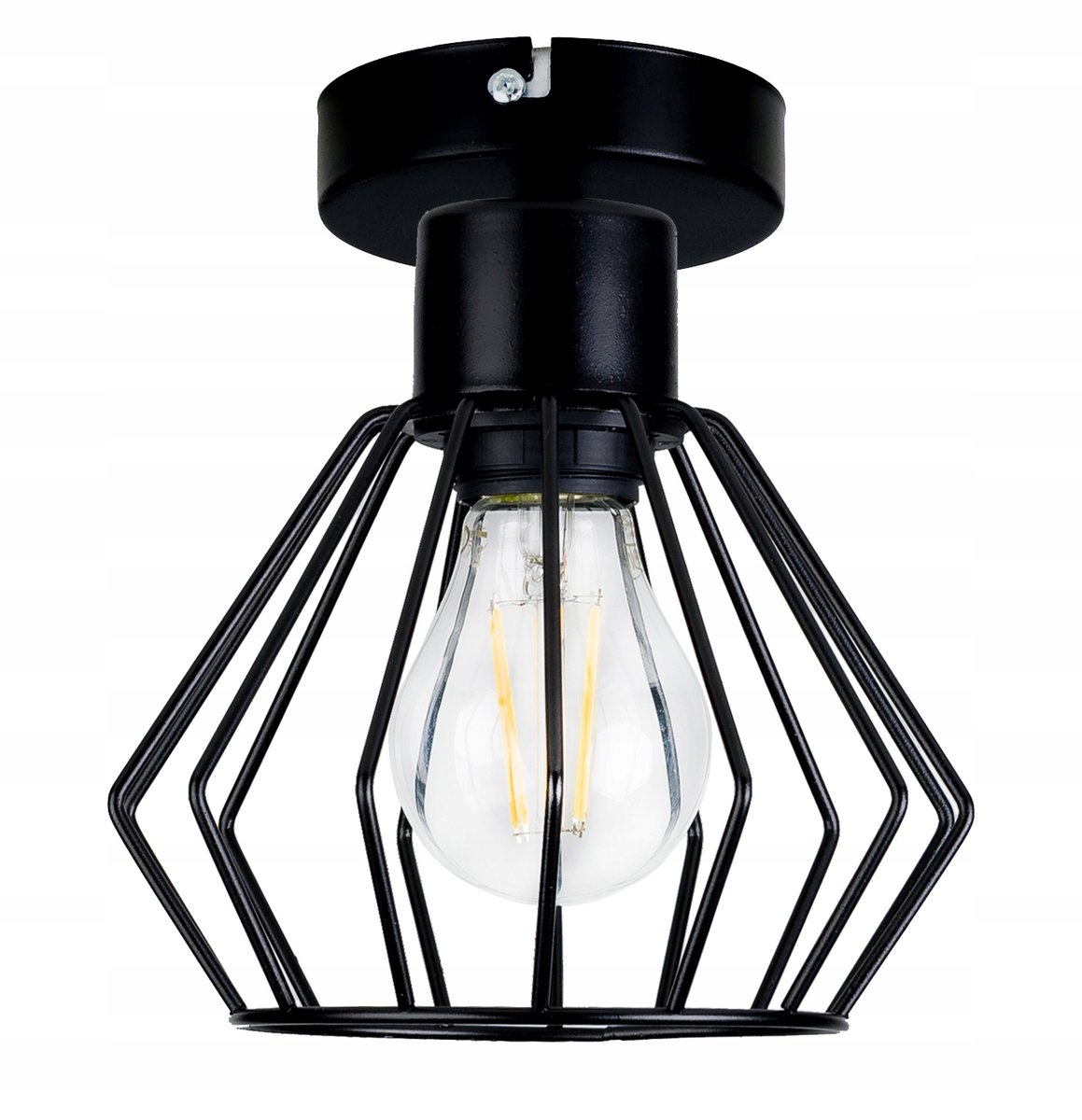 LAMPA stała sufitowa plafon Loft klosz drut na E27 - LED-ONE | Sklep ...