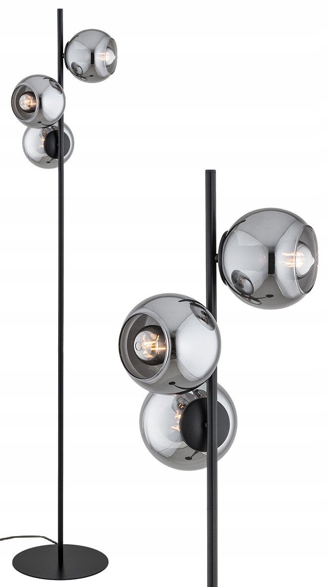 Lampa Stojąca Podłogowa Dior Chrom E27 - Elko - Lighting | Sklep EMPIK.COM