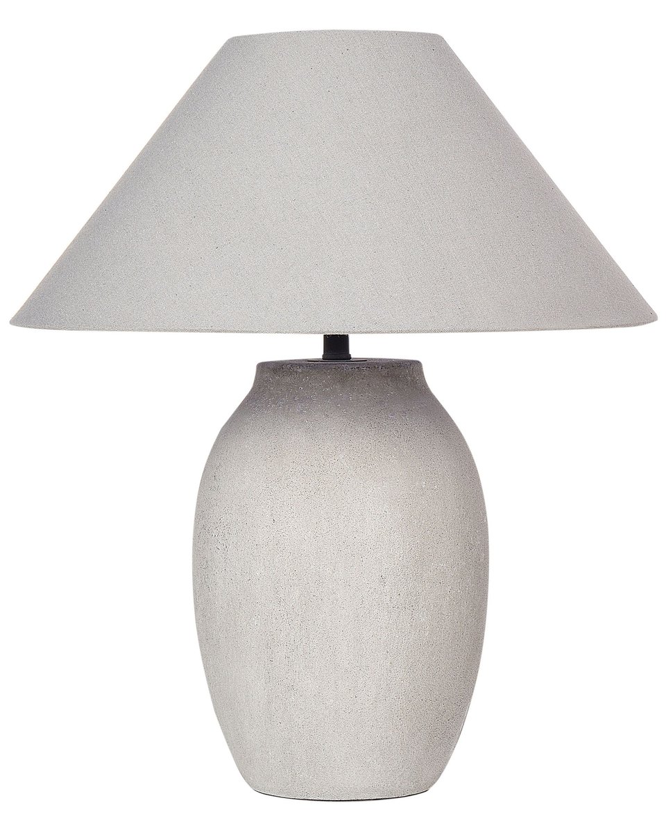 Lampa stołowa ceramiczna szara GRALIWDO - Beliani | Sklep EMPIK.COM