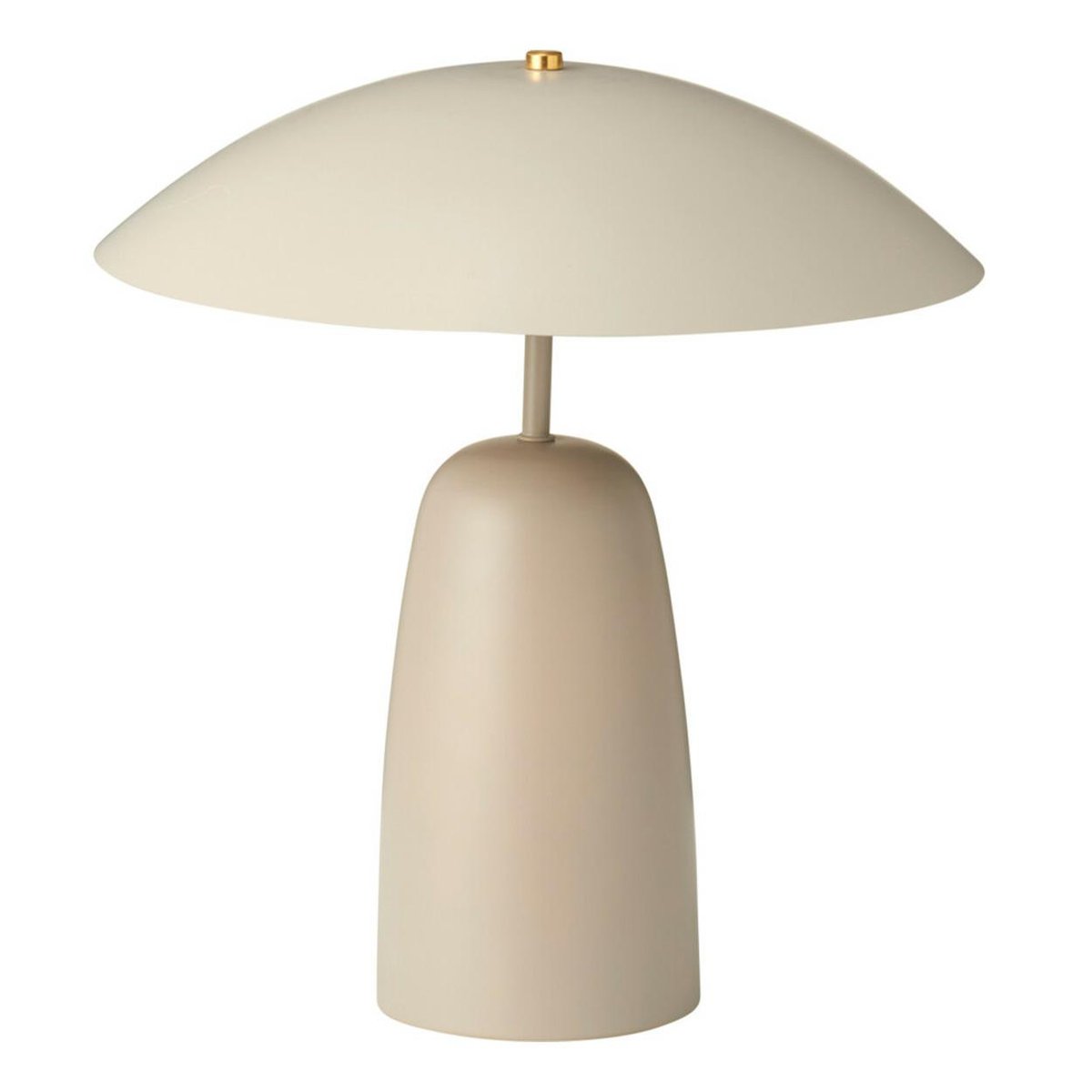 Lampa stołowa nowoczesna beżowa metal mat 39 cm E14 z włącznikiem na ...