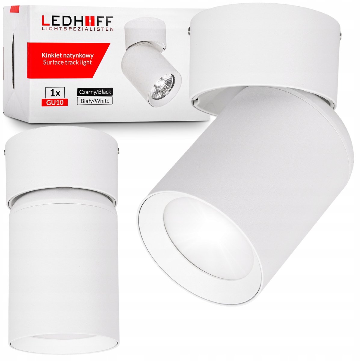 Lampa Sufitowa kinkiet ścienny SPOT oprawa halogenowa GU10 Biała ...