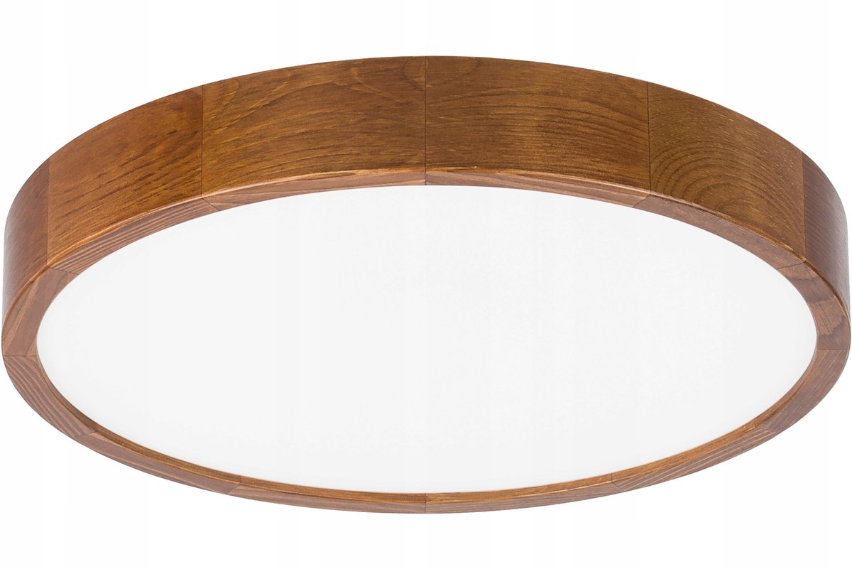 Lampa sufitowa LEJA Plafon LED fi375 RUSTIKAL do salonu kuchni 4000K STYL - Stolarnia PIKA ...