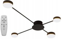 Lampa Sufitowa Nowoczesna Black Plafon 4 Led Pilot - Toolight | Sklep ...