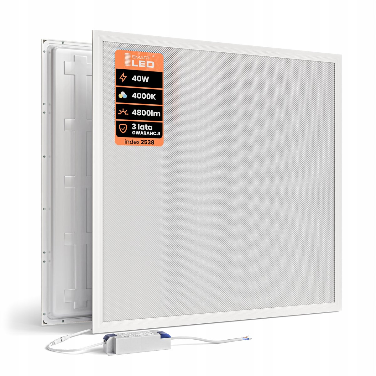 Lampa Sufitowa Plafon LED Panel Wpuszczany Kwadrat 60x60cm 40W UGR 4800lm - Inna marka | Sklep ...