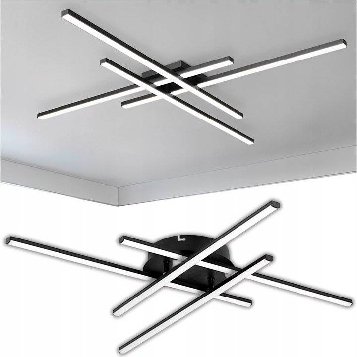LAMPA SUFITOWA PLAFON LED WISZĄCA REGULOWANA SALON POKÓJ NOWOCZESN ...