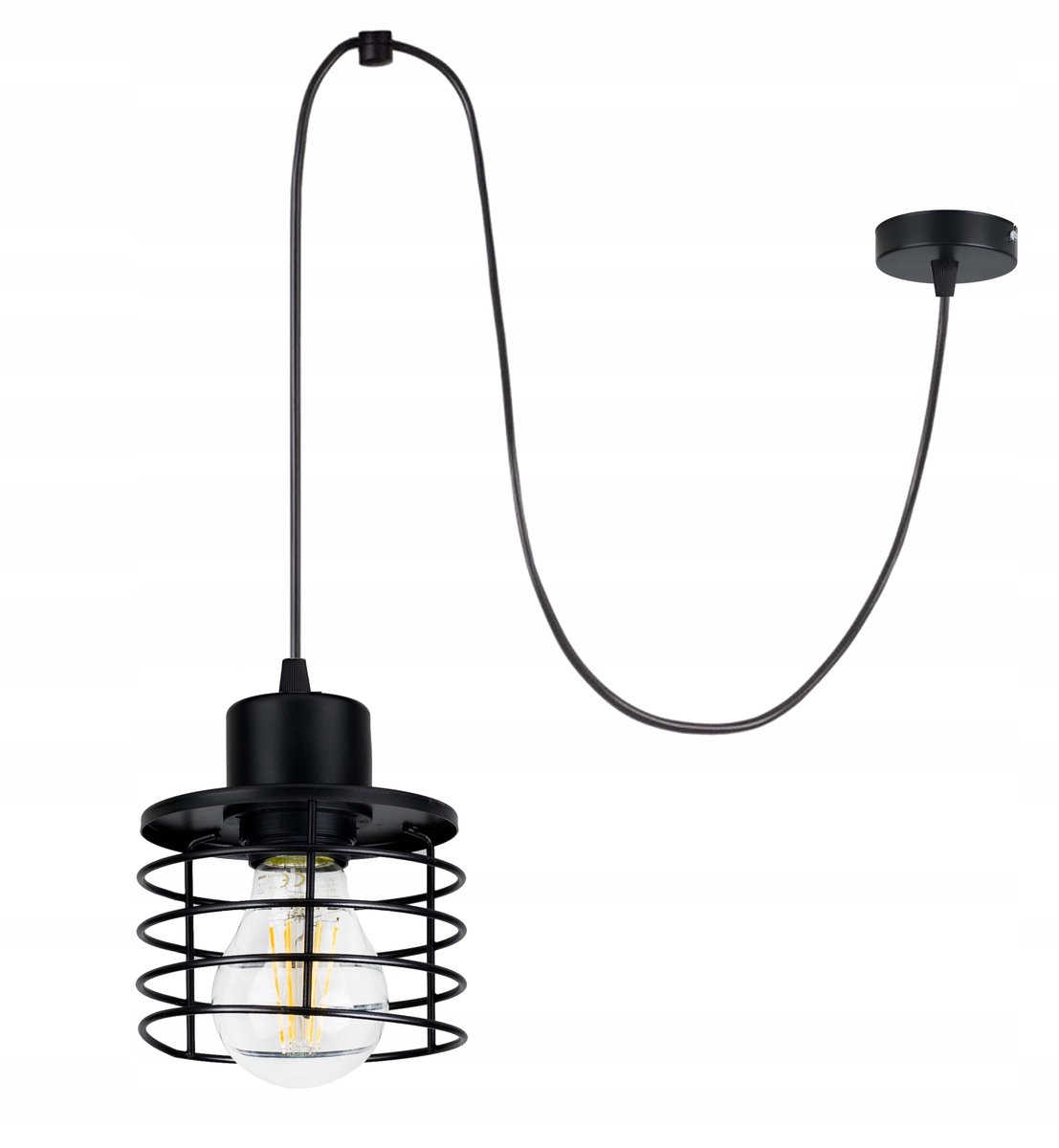 LAMPA sufitowa wisząca ZWIS Loft na E27 PAJĄK drut - LED-ONE | Sklep EMPIK.COM