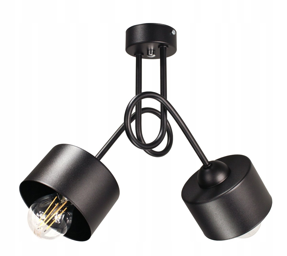 Lampa sufitowa wisząca żyrandol plafon EDISON LOFT czarna lampy sufitowe - Inna marka | Sklep ...
