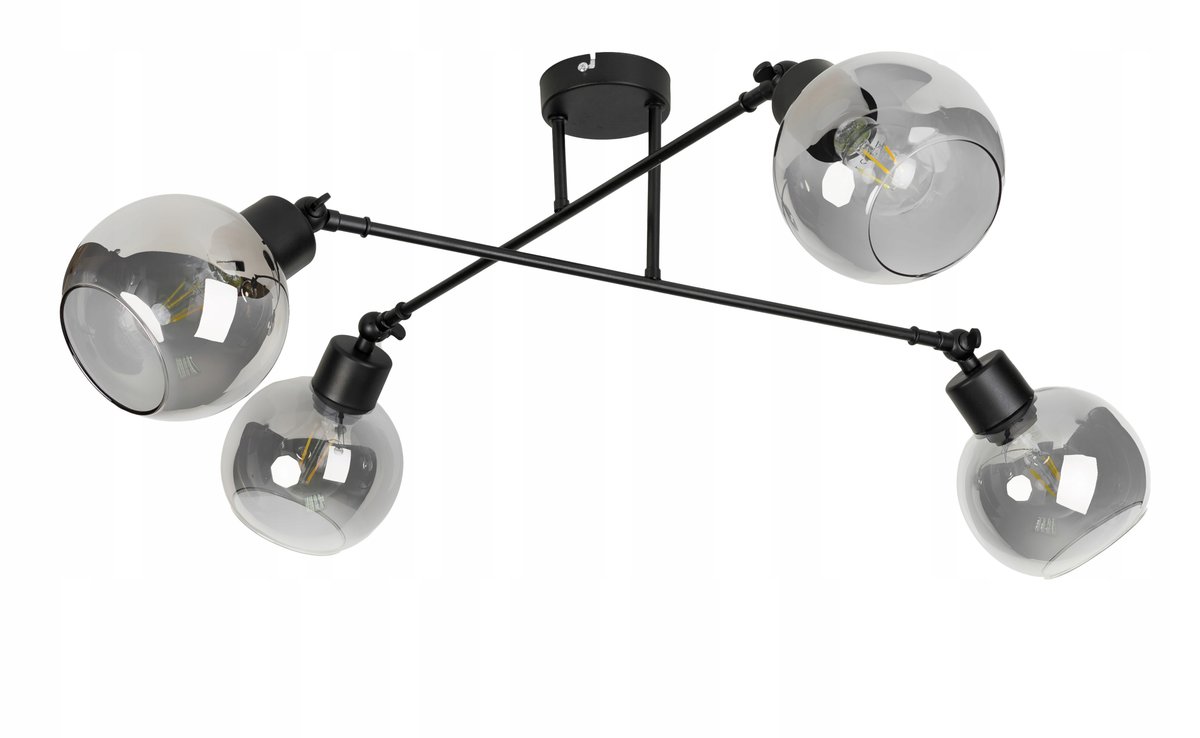 LAMPA sufitowa żyrandol regulowany LOFT ruch 4 E27 - LED-ONE | Sklep EMPIK.COM