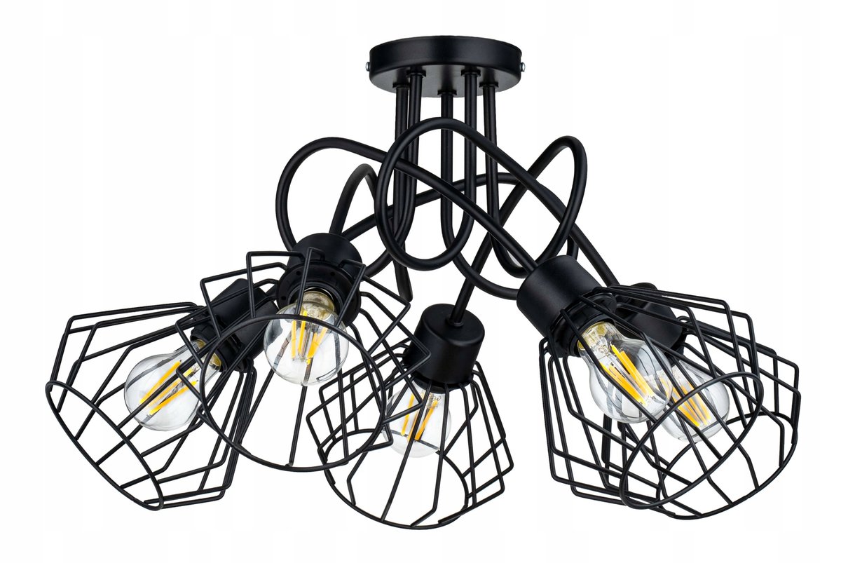 Lampa SUFITOWA żyrandol WISZĄCA LOFT drut BRYLANT - LED-ONE | Sklep EMPIK.COM