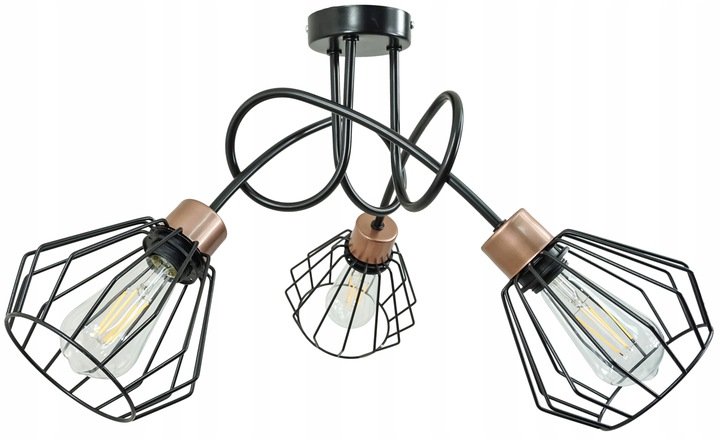 Lampa SUFITOWA żyrandol WISZĄCA LOFT drut BRYLANT - LED-ONE | Sklep EMPIK.COM