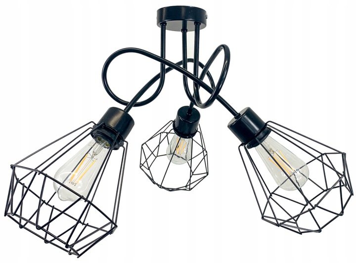 Lampa SUFITOWA żyrandol WISZĄCA LOFT drut BRYLANT - LED-ONE | Sklep EMPIK.COM