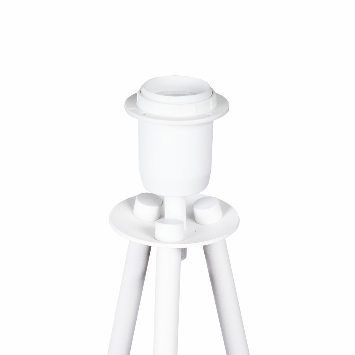 Lampa trójnóg Trigni Biała - Skandynawski design 136 cm jasno beżowy ...