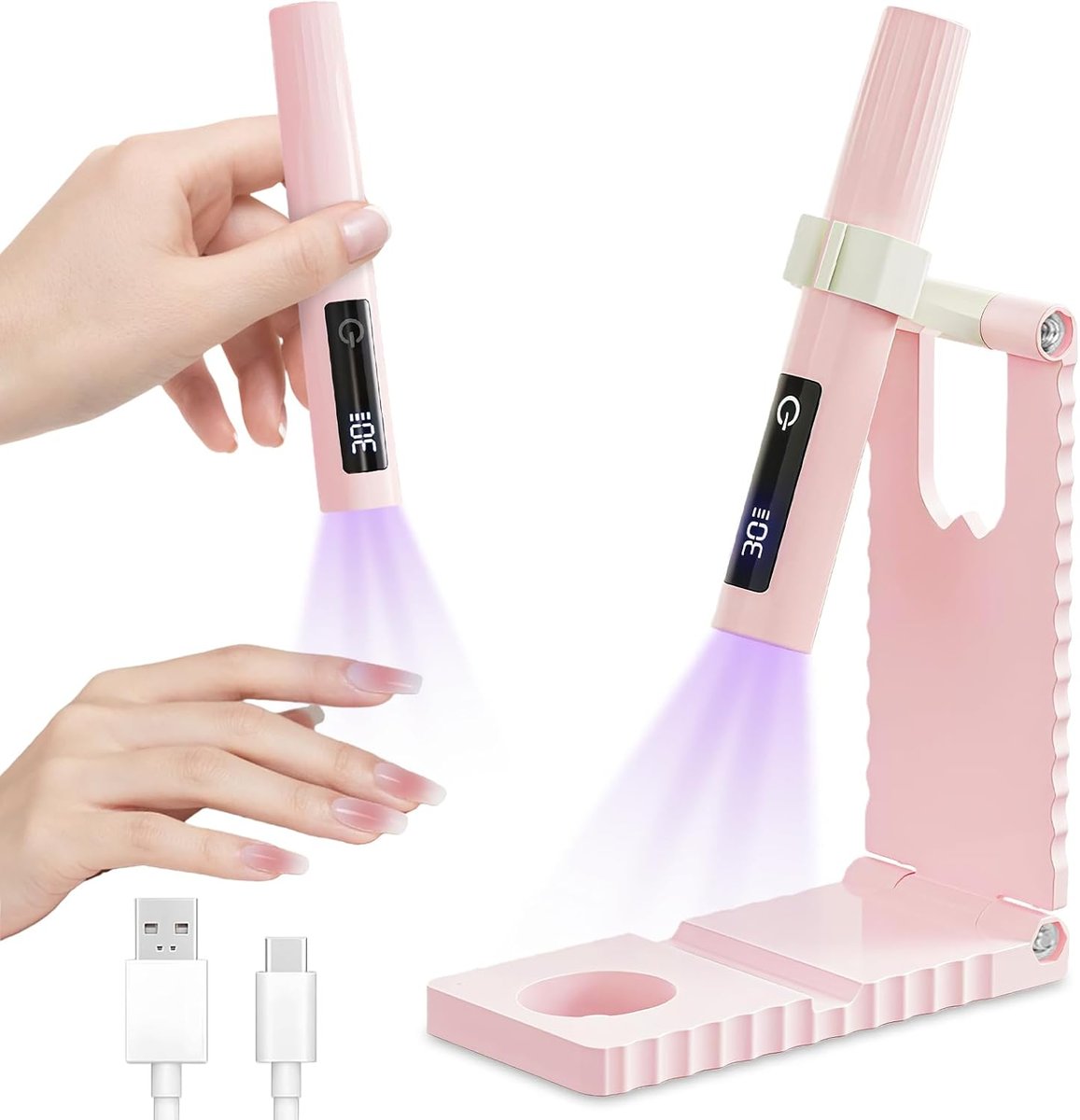Lampa Uv Led do Paznokci Przenośna Suszarka Manicure Timer Usb Salon ...