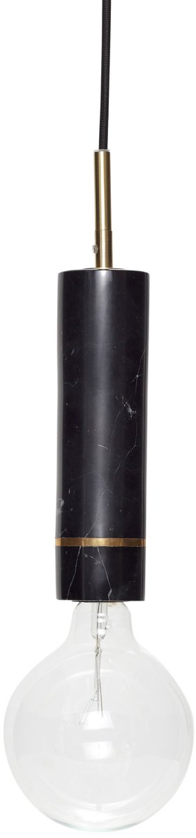 Lampa wisząca Brett Ø6x29 cm czarna - Hübsch | Sklep EMPIK.COM