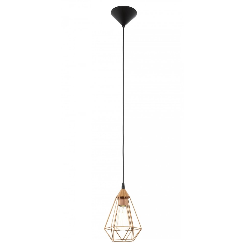 Lampa wisząca EGLO TARBES 94193, miedziana, 60 W - Eglo | Sklep EMPIK.COM