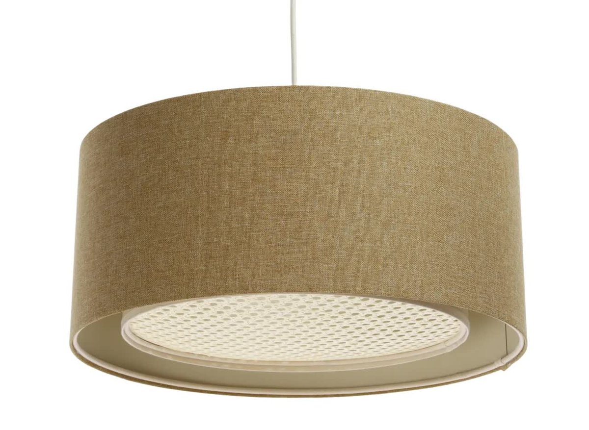 Lampa wisząca ERUTAN RATTAN 60 żółta - BPS Koncept | Sklep EMPIK.COM