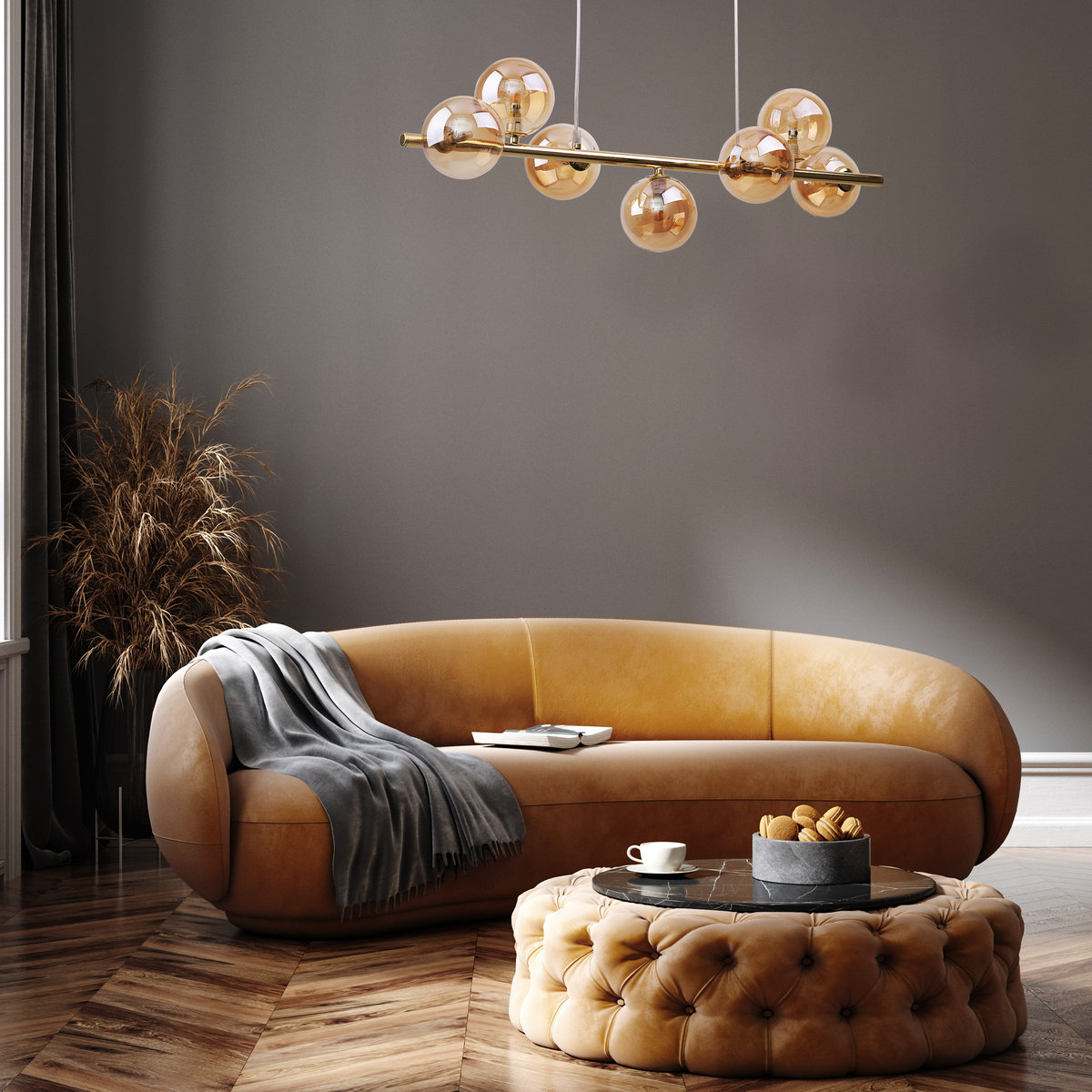 Lampa wisząca ESTERA GOLD 5668 TK Lighting - TK Lighting | Sklep EMPIK.COM